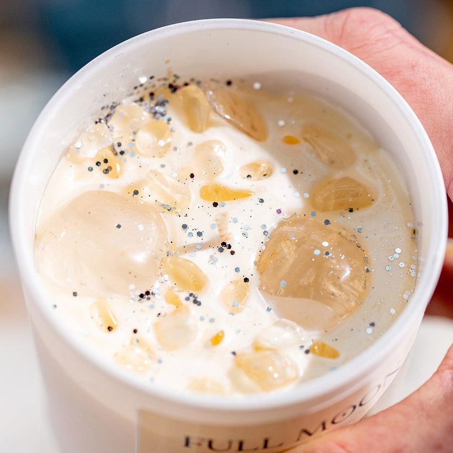 Moonstone Crystal Candle – Full Moon Energy, Intuition & New Beginnings ...