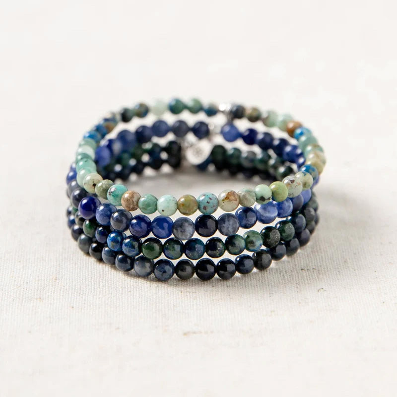 Chakra Bracelets - Third Eye Chakra Crystal Bracelet Set – Djuna Studios